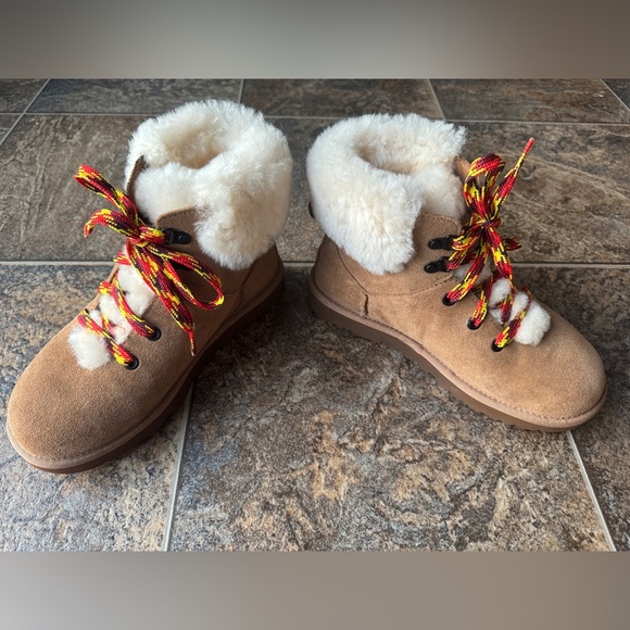 UGG | Shoes | Ugg Classic Mini Alpine Lace Up Boots In Chestnut Womens ...